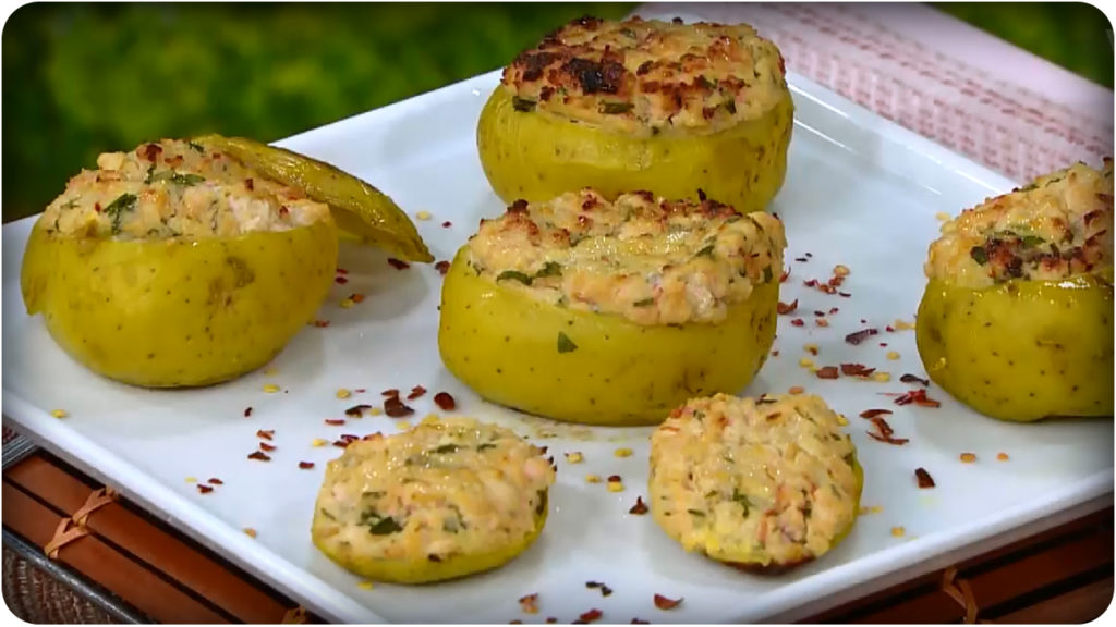 Batata recheada com atum - TV Gazeta