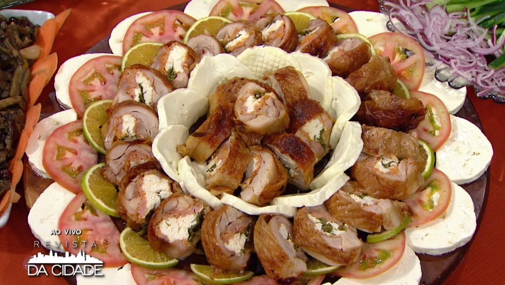 Filé de coxa recheado com ricota - TV Gazeta - Você por perto. Tudo certo!