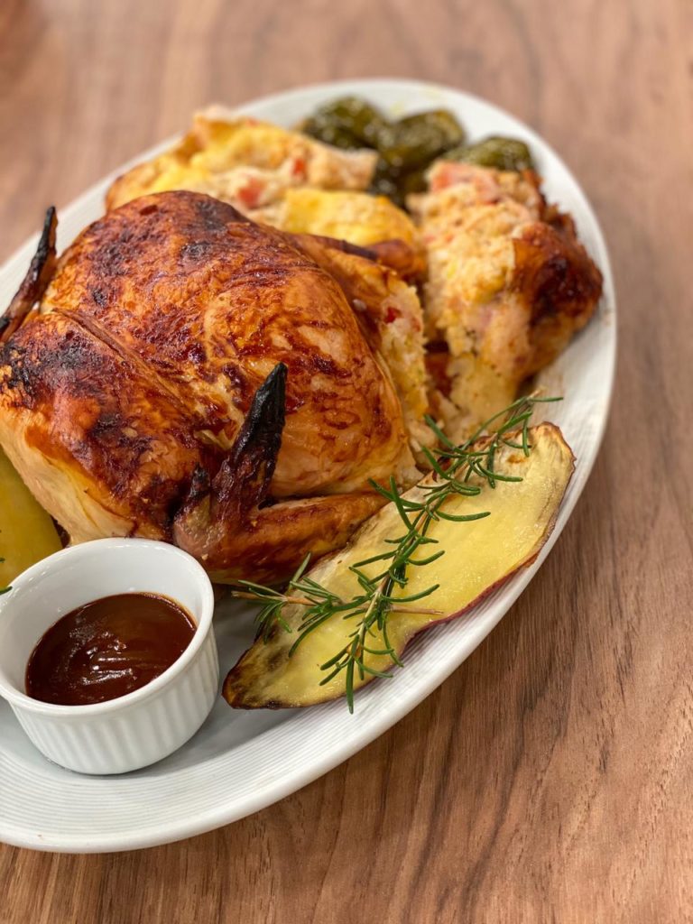 Frango Desossado Recheado - Receita - TV Gazeta