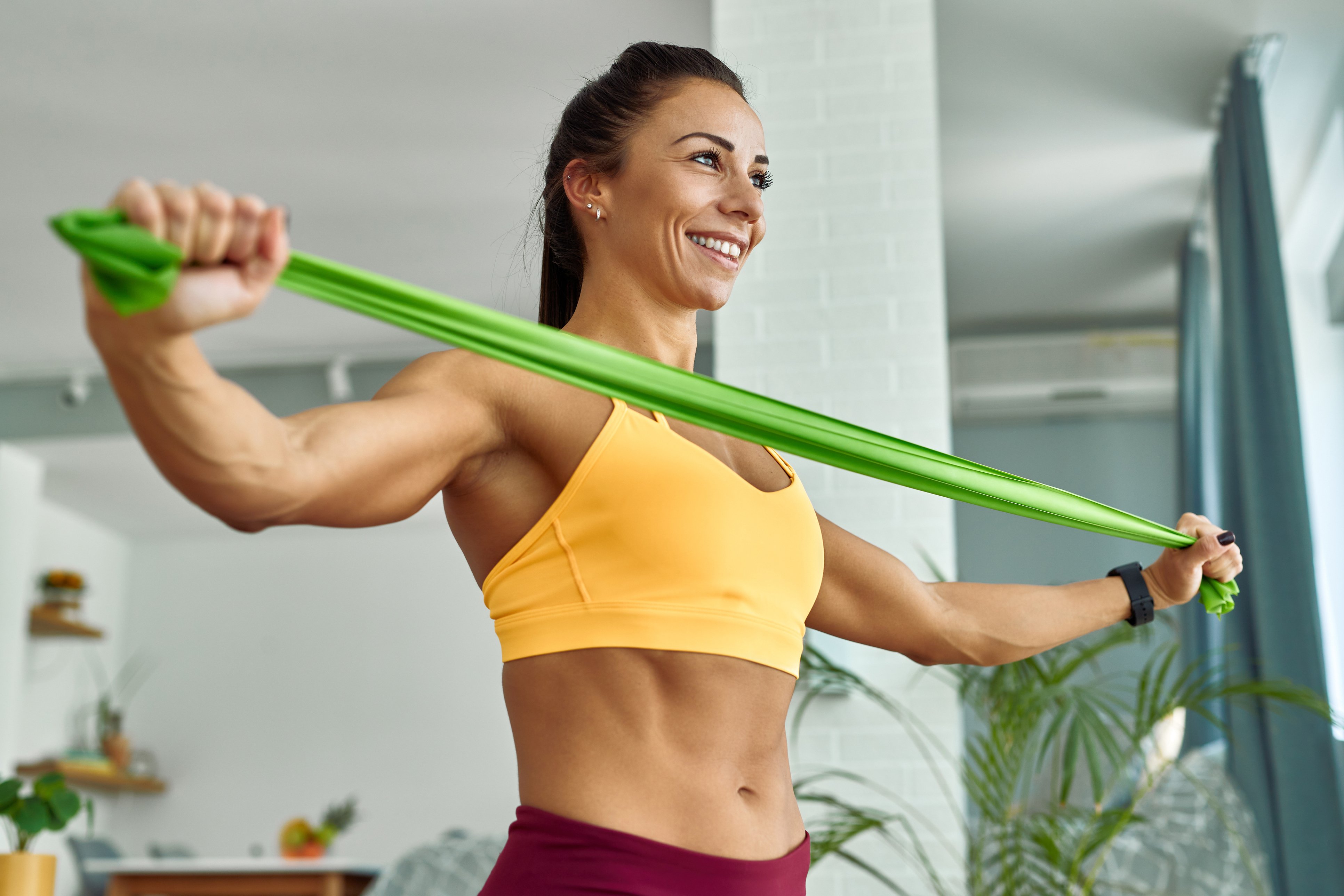 Exercícios com elástico para fazer em casa - TV Gazeta - Você por perto ...